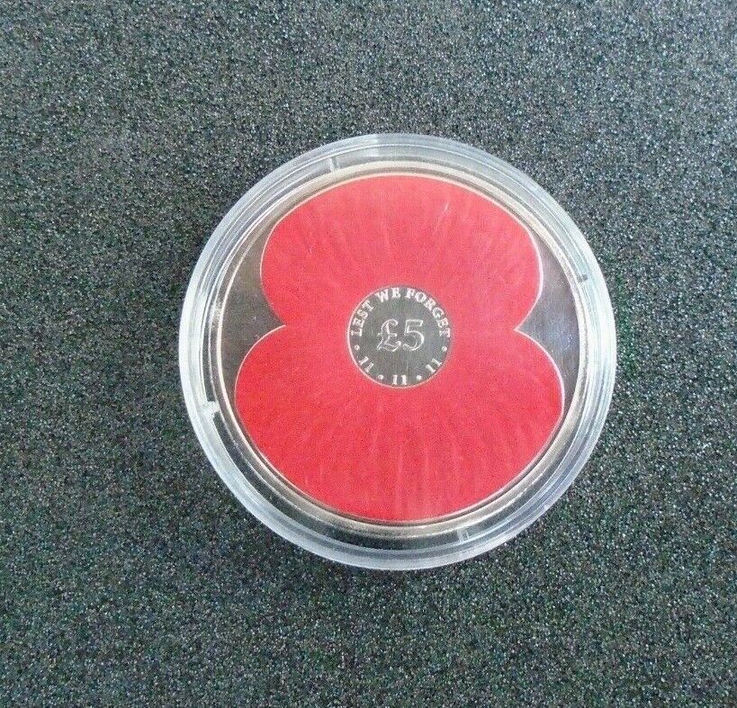Various ROYAL MINT/ POBJOY POPPY COINS £5 CROWNS & MEDALLIONS PROOF ...