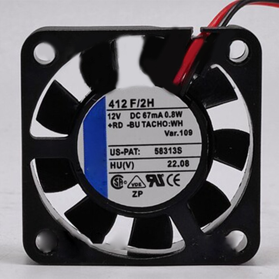 412F/2H 40mm x 40mm x 10mm 0.8W 12V 3-wire Cooling Fan | eBay