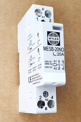 Wylex MESB-20NO 20A Contactor 2 Pole 1 Module | eBay UK