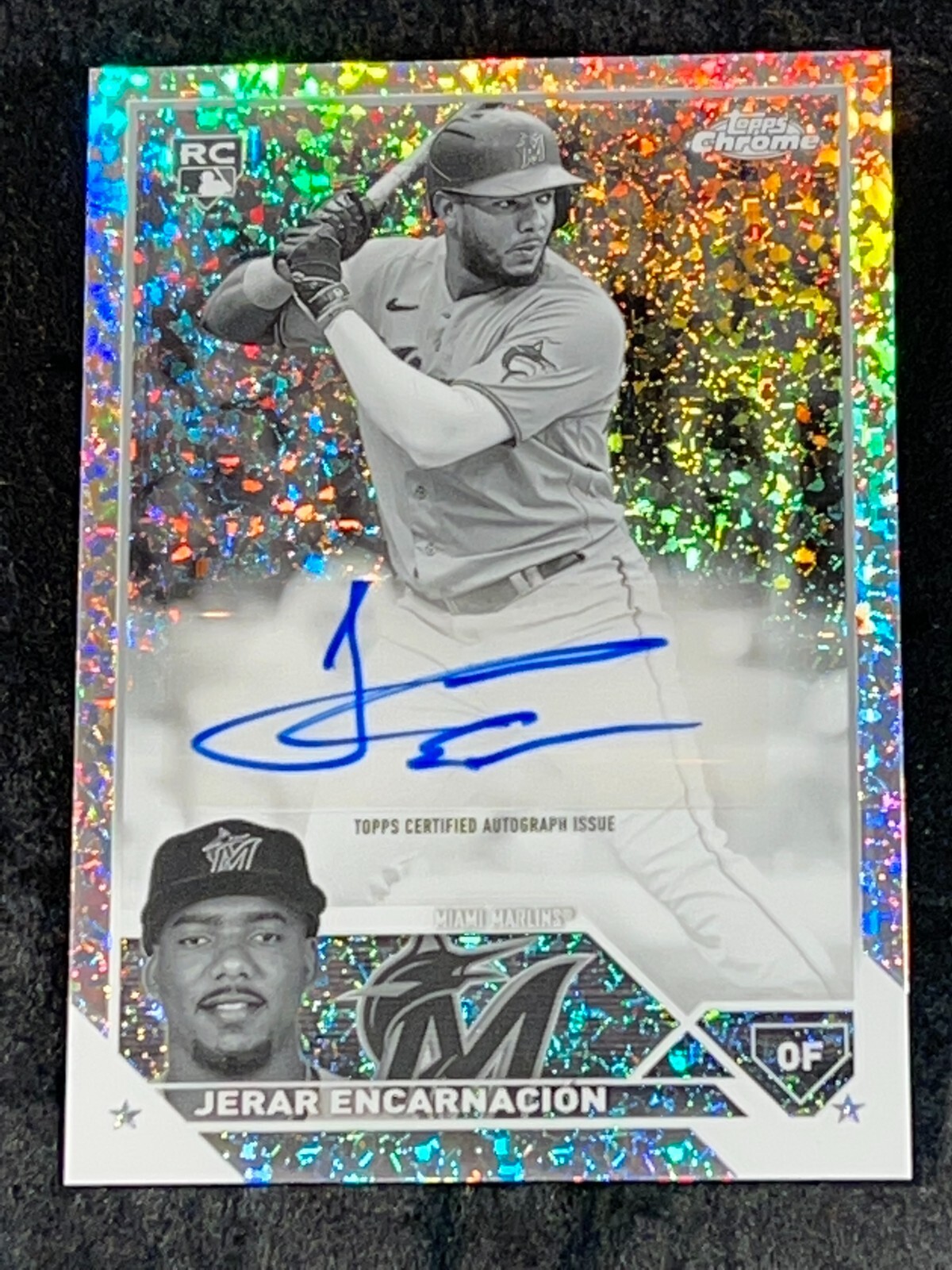 2023 Topps Chrome MINI DIAMOND REFRACTOR ROOKIE AUTO Jerar Encarnacion ...