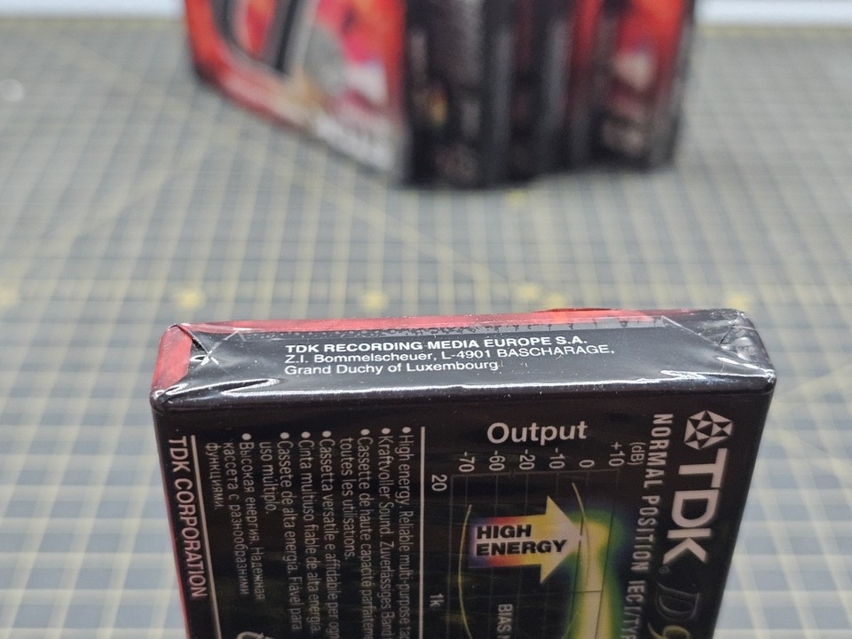 TDK D120 120 Minute Blank Stereo Audio Cassette Tape New And Sealed ...