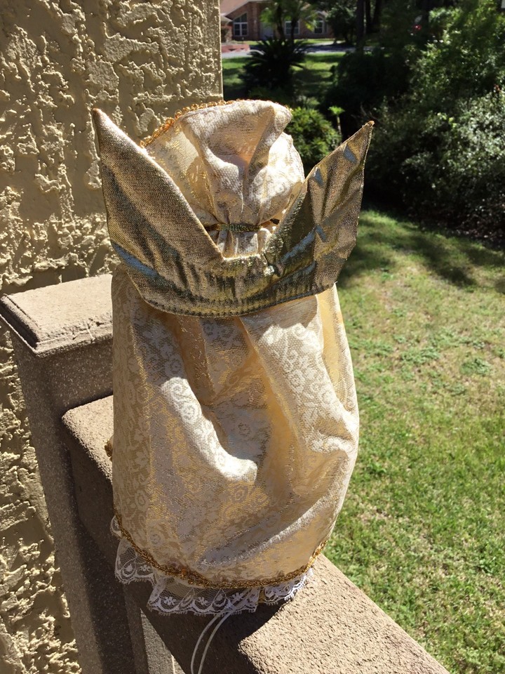 Santa’s World 10 Light Angel Tree Topper w/Gold Trim 11”Tall | eBay