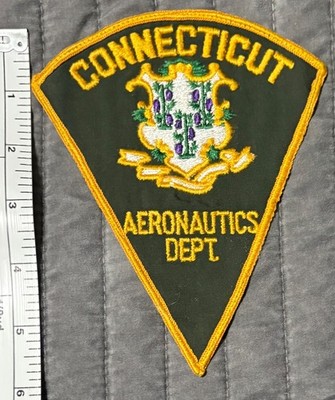 Vintage Obsolete Connecticut CT Aeronautics Department Patch | eBay