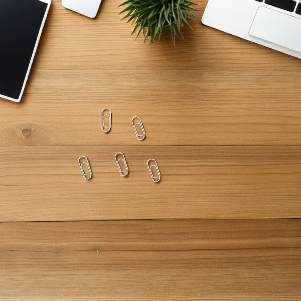 200 Pcs Metal Paper Clips Small Mini 0.59 Inch Tiny Paperclip Clamps ...