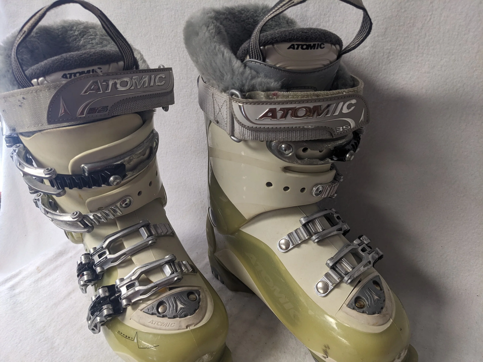 Atomic Balanze 90 Women's Ski Boots Size 24 Color Cream Condition Used ...