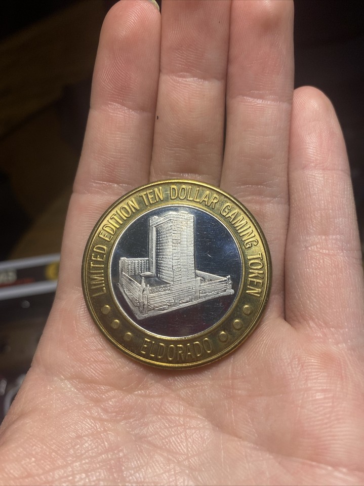 ELDORADO Limited Edition Ten Dollar Gaming Token Coin .999 Fine Silver ...