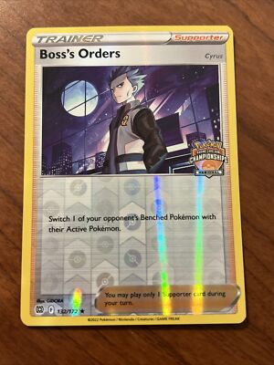 Boss's Orders (Cyrus) Regional Promo - NM 132/172 Pokemon Championships ...
