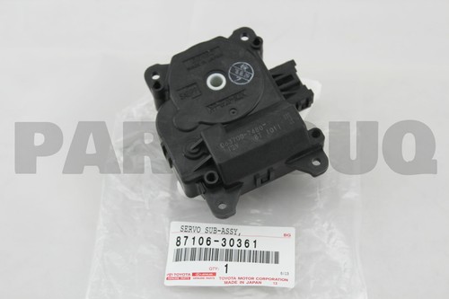 8710630361 Genuine Toyota SERVO SUB-ASSY, DAMPER(FOR MODE) 87106-30361 ...