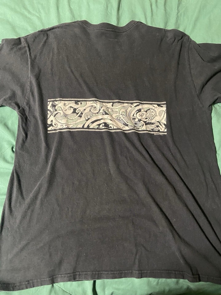 Crazy Shirts XL Black Linear Salt life Ocean Pacific Santa Cruz Salt ...