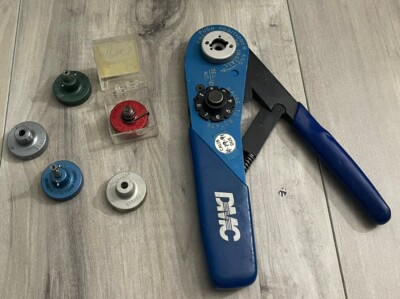 LOT - DMC AFM8 M22520/2-01 Adjustable Crimp Tool And Positioners | eBay