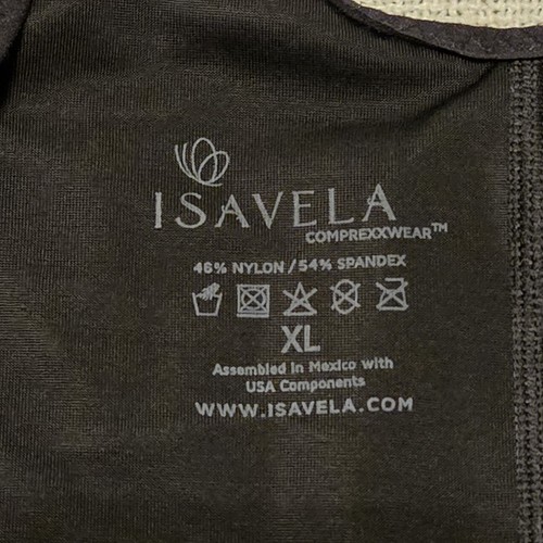 Isavela Compression Garment XL Black Above Knee High Back Body Suit ...