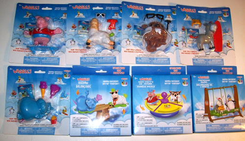 Waggles Play Set/Lot of 8 / 5 Figurines animal & 3 playground Toys ...