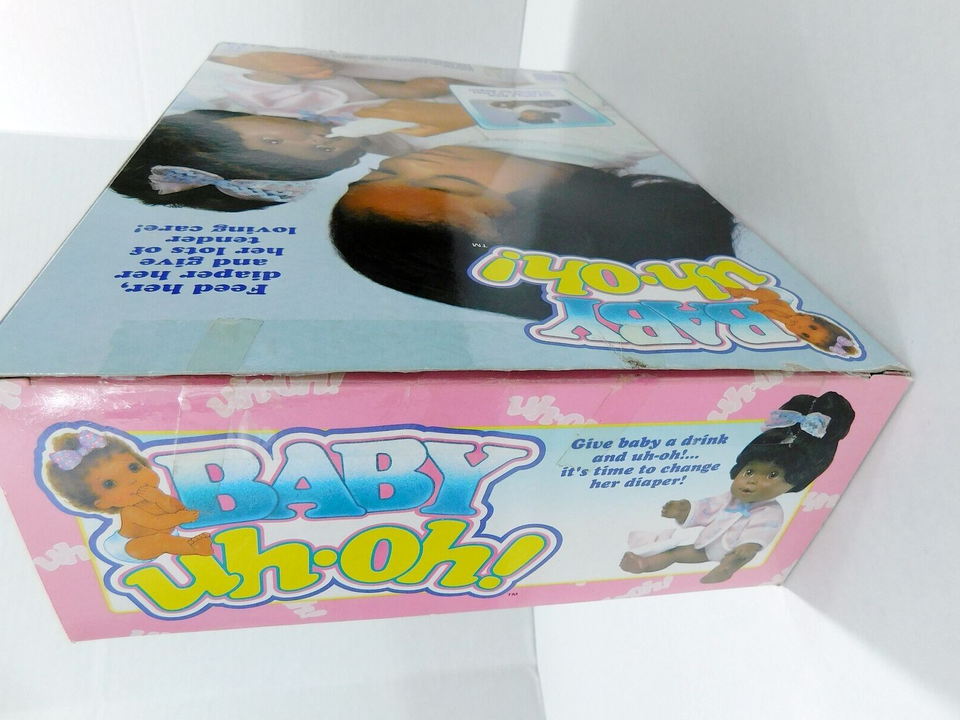 Vintage RARE HASBRO 1989 BABY UH OH DRINK BABY DOLL ORIGINAL Box POTTY ...