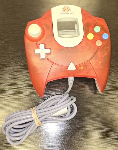 SEGA DREAMCAST CLEAR RED CONTROLLER ORIGINAL OEM HKT-7700 *TESTED ...