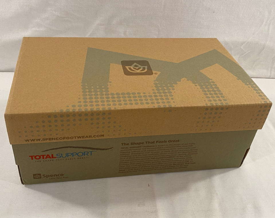 BRAND NEW Spenco Men's Size 9 Quincy MD Slide Shoes White + Box | eBay