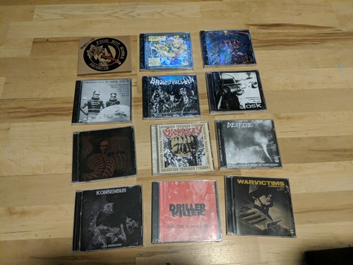 New Crust Punk Powerviolence CD Lot Sickrecy Grindcore Metal Driller ...