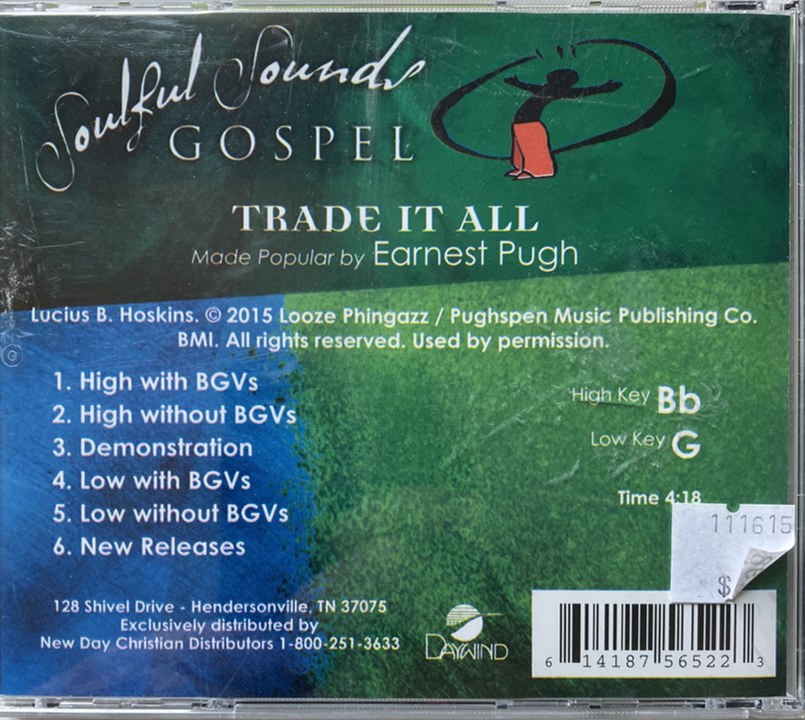 Daywind Soulful Sounds Gospel Accompaniment tracks: "Sp thru Y" Third ...