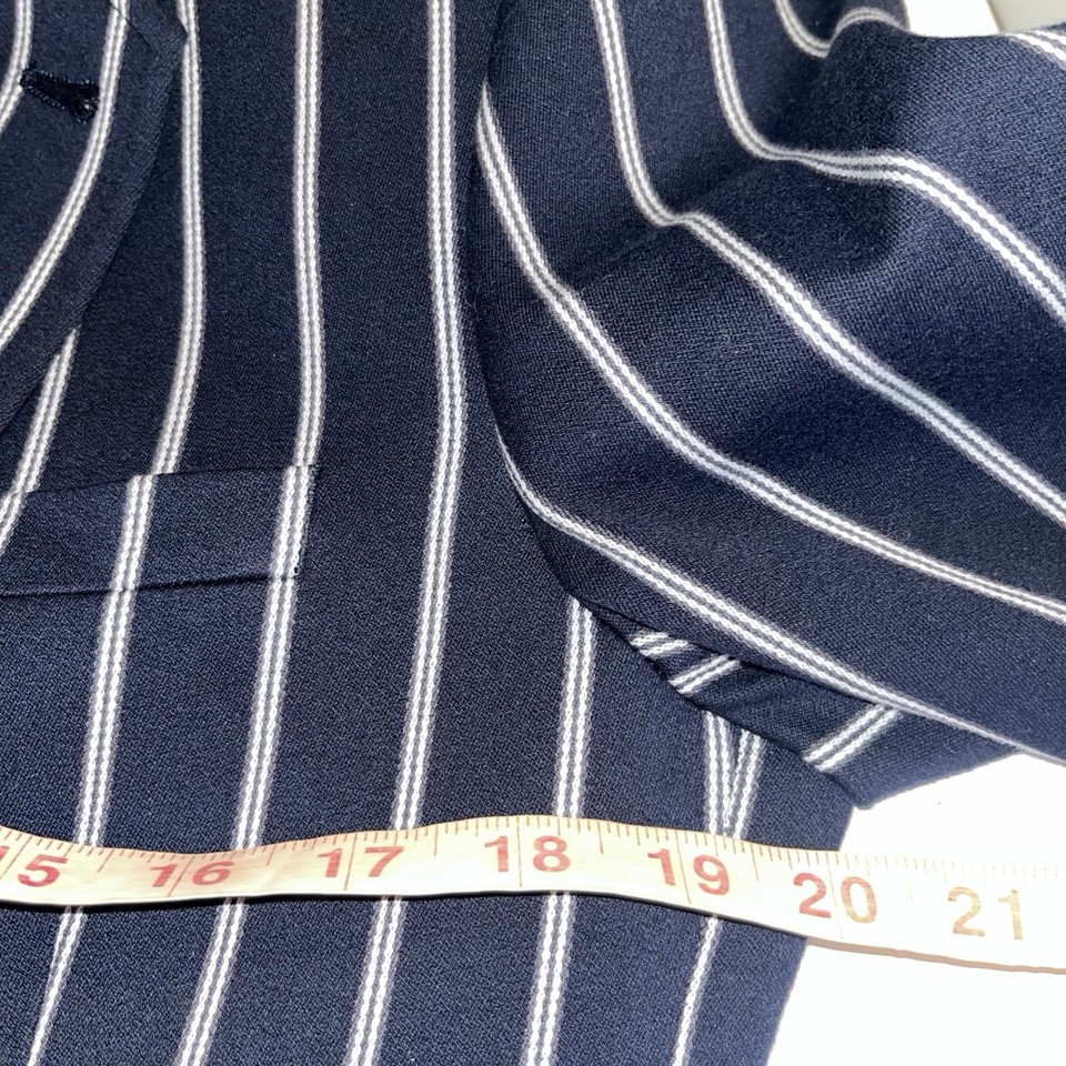 ASOS Boating Blazer Jacket Navy Striped Men’s Mod Regatta Races Event ...