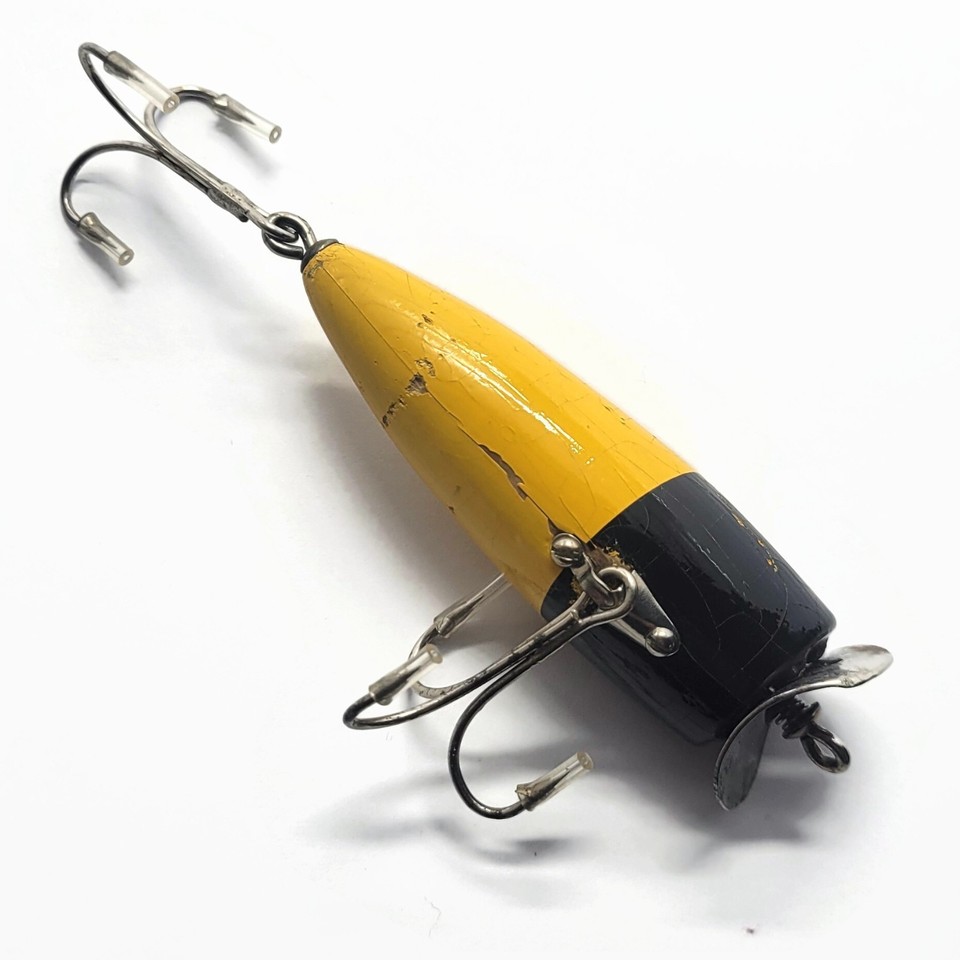 Vintage 1950's CC Roberts Pupette Wood Crankbait Bass Fishing Lure ...