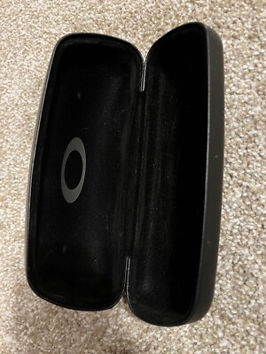 Oakley Hard Shell Clamshell Sunglass Eye Glasses Case Black Snap | eBay