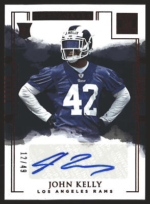 2018 Panini Impeccable #156 John Kelly Red (Rookie Autographs) AU,/49 ...