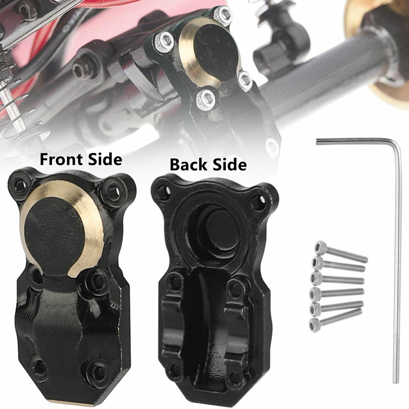 1/24 RC Car Brass Front/Rear Axle Diff Housing Cover Shell for Axial ...