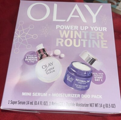 Olay Power Up Your Winter Routine~mini Serum & Moisturizer Duo Pack ...