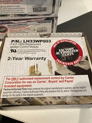 Carrier HVAC LH33WP003 Control Board, Direct Spark Ignition | eBay