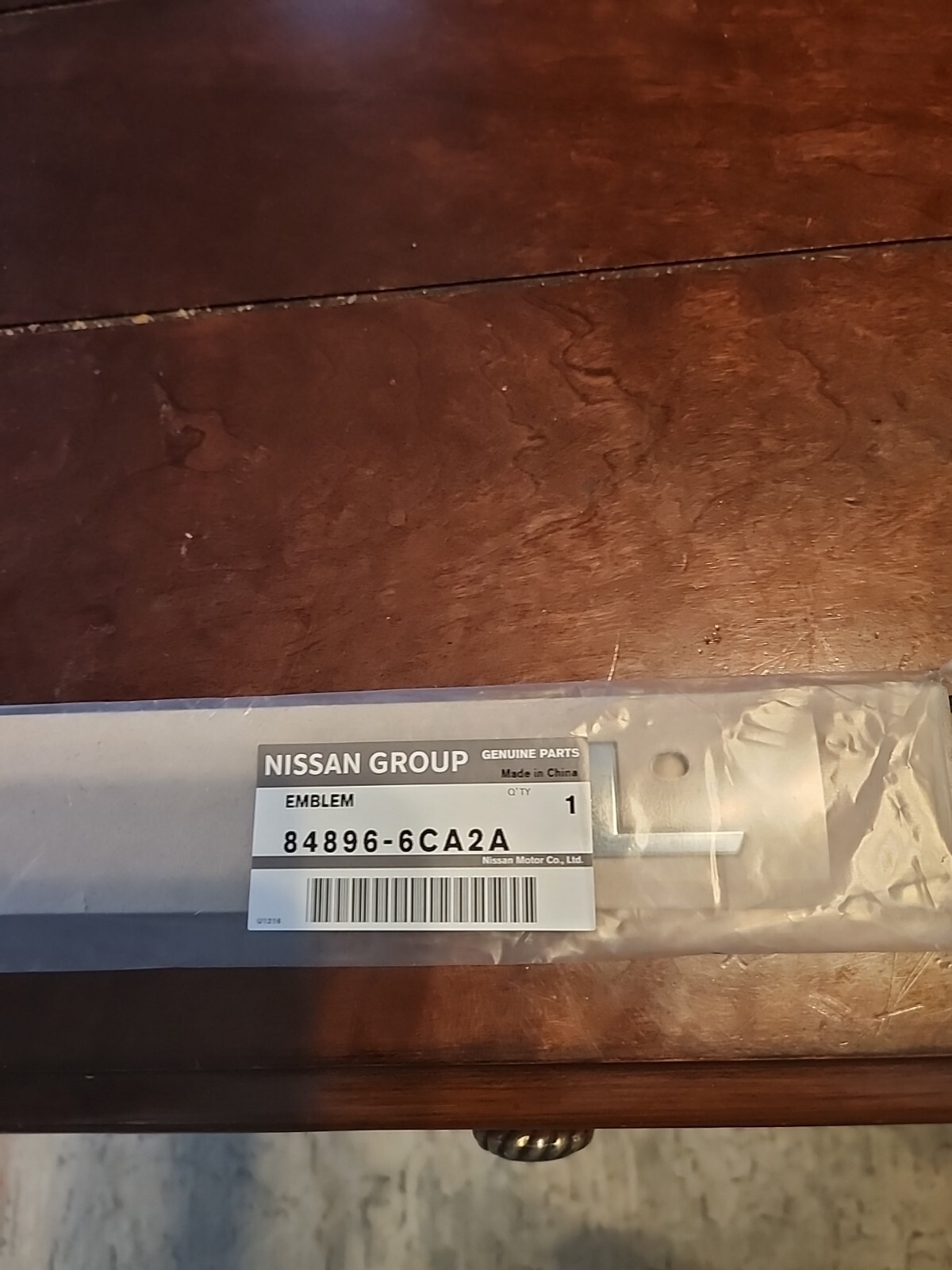 NISSAN ALTIMA 2019-2022 Deck Lid Emblem ''SL'' CHROME OEM "NEW"84896 ...