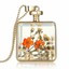 Natural Real Dried Flower Resin Glass Floating Locket Pendant Necklace ...