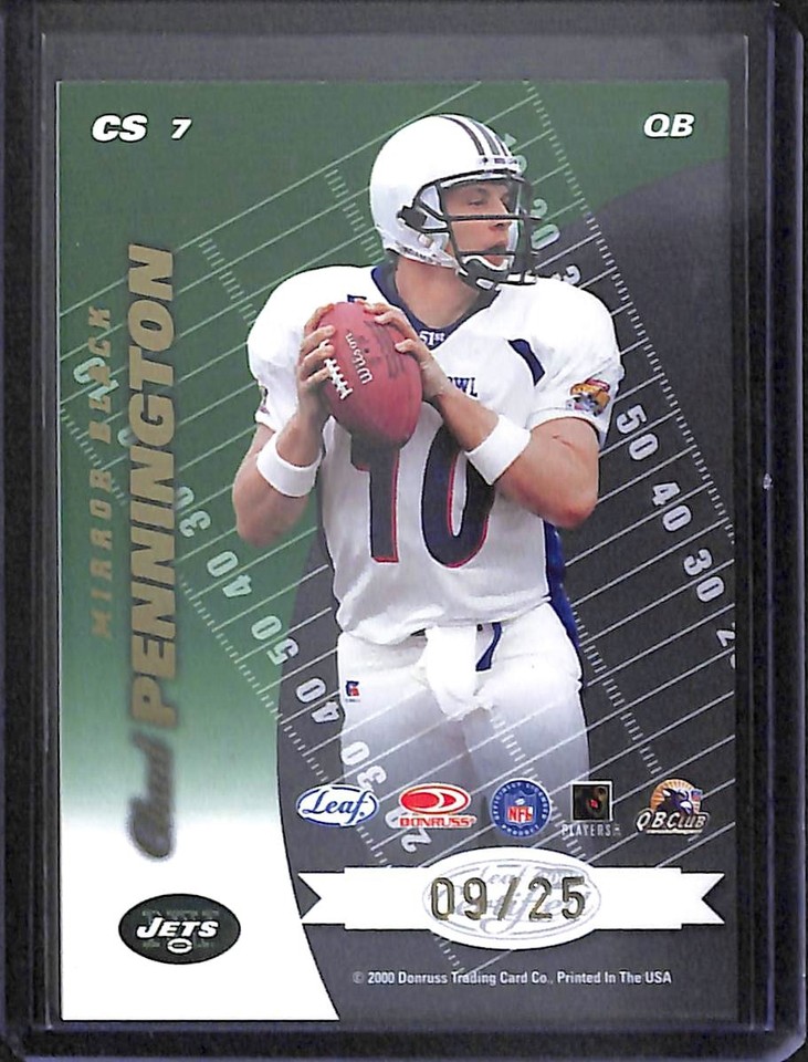 2000 Leaf Certified Football Mirror Black Certified Skills Peyton ...
