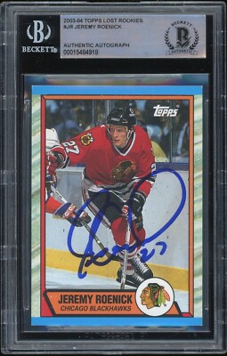 Jeremy Roenick Signed 2003-04 Topps Lost Rookies Card #JR Blackhawks ...