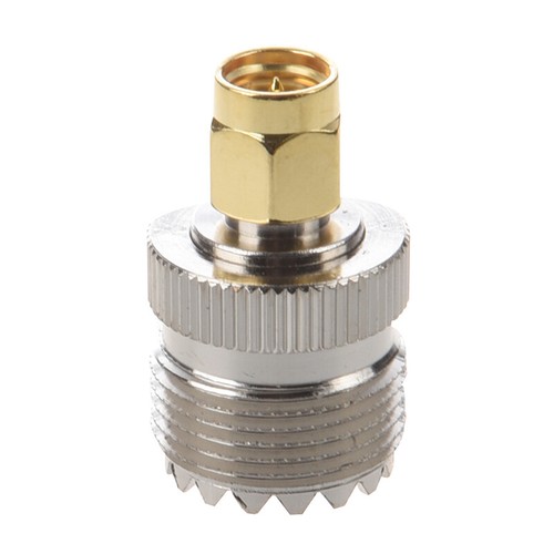 UHF SO-239 SO239 Female to SMA Male Plug Connector Coaxial Adapter ...
