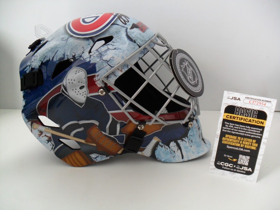 Jakub Dobes Signed Montreal Canadiens FULL SIZE Goalie Mask Helmet JSA ...