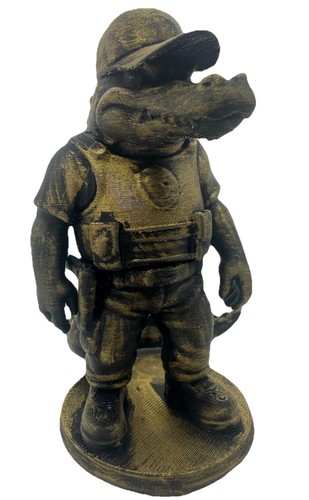 Limited 4” Alligator Alcatraz ICE Agent Figure Gold Black Tactical ...