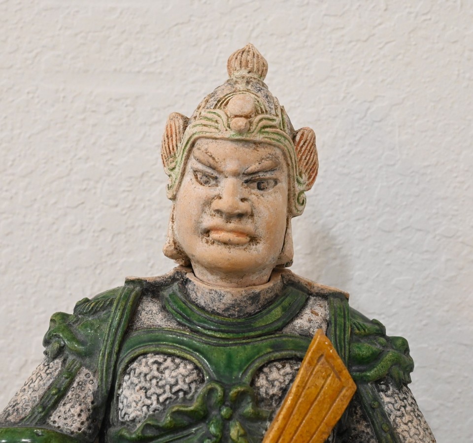 TL Tested HUGE 32" Ming Dynasty 600 years old Terracotta Warrior Museum ...
