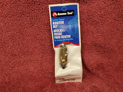 Amana 47160 Carbide Tipped Flush Trim V Groove 5/8" D x 1" CH x 1/4 ...