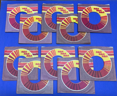 VINTAGE RCA ORIGINAL COMPANY 45 RPM RECORD SLEEVES - RARE LOT OF 100 ...