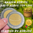 *RARE* VERIFIED Roblox Admin Exclusive Bag O’ Robux Back Accessory (1 ...