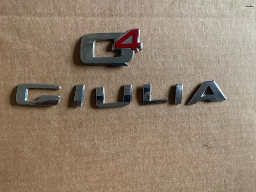 2017-2021 ALFA ROMEO GIULIA Q4 2.0L REAR LEFT SIDE TRUNK LID EMBLEM ...