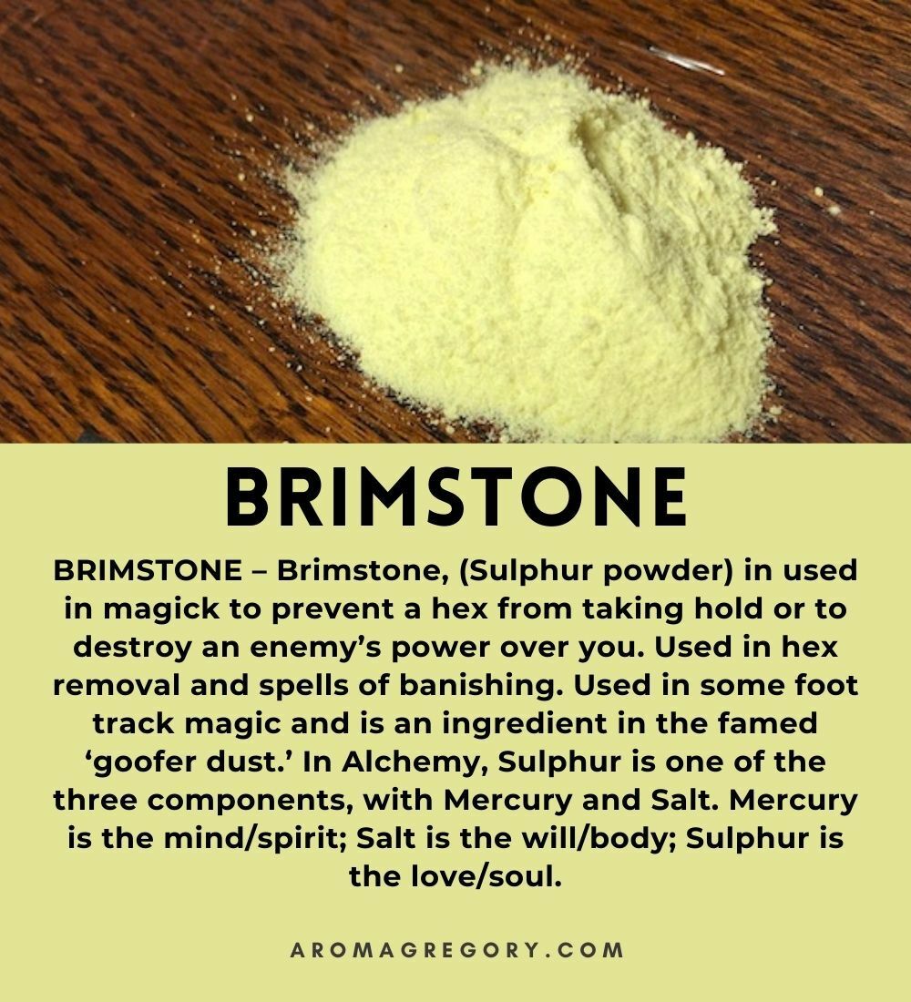 Brimstone Ritual Powder Pure 4 oz / Polvo de Azufre Puro 1/4 de Libra ...