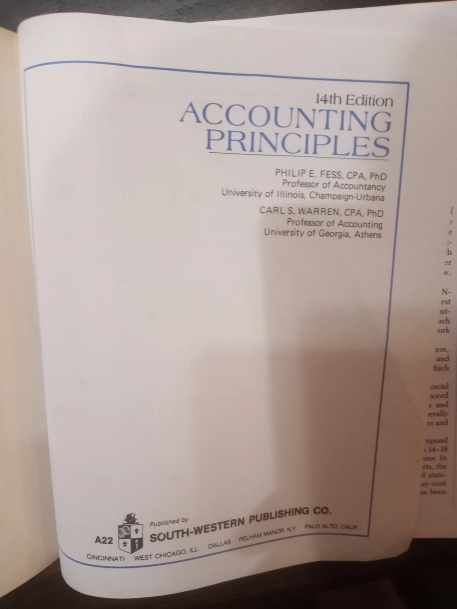 Accounting Principles Textbook