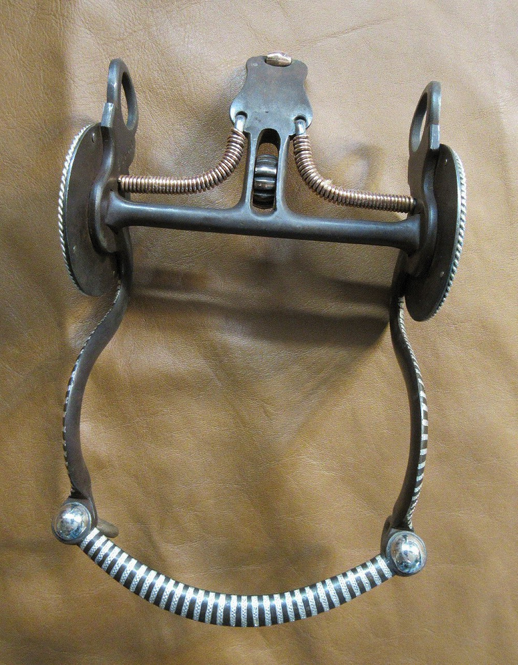 E Garcia Silver Bit Big Concho S Curve Spade Mouth Brown Finish | eBay