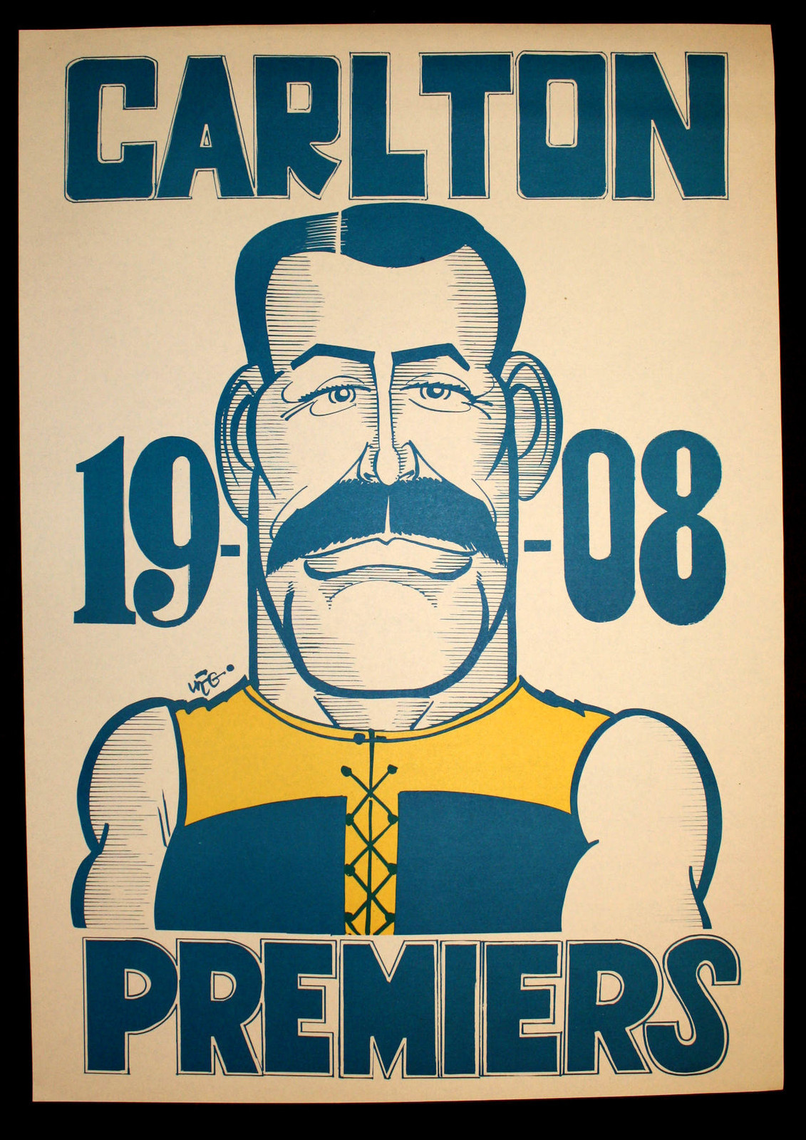 1906 1907 1908 Carlton Premiers Weg posters Premiership Blues poster | eBay