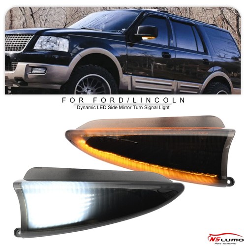 For 2007-2014 Ford Expedition Lincoln Navigator Sequential LED Mirror ...