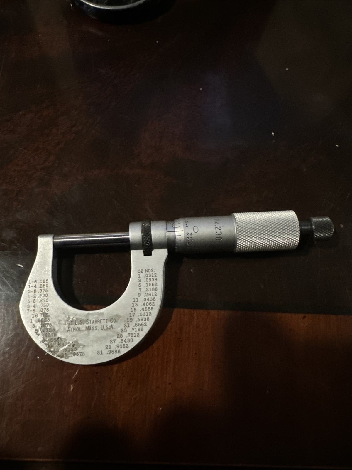 Starrett Micrometer 0-1" USA Ratchet Dial | eBay