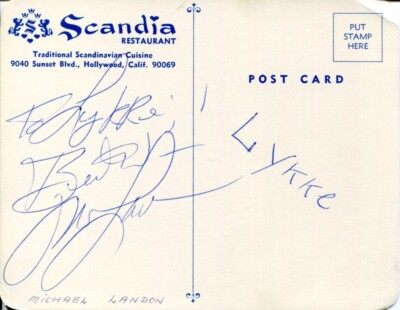 Michael Landon Little House on the Prairie Bonanza Signed Autograph BAS ...