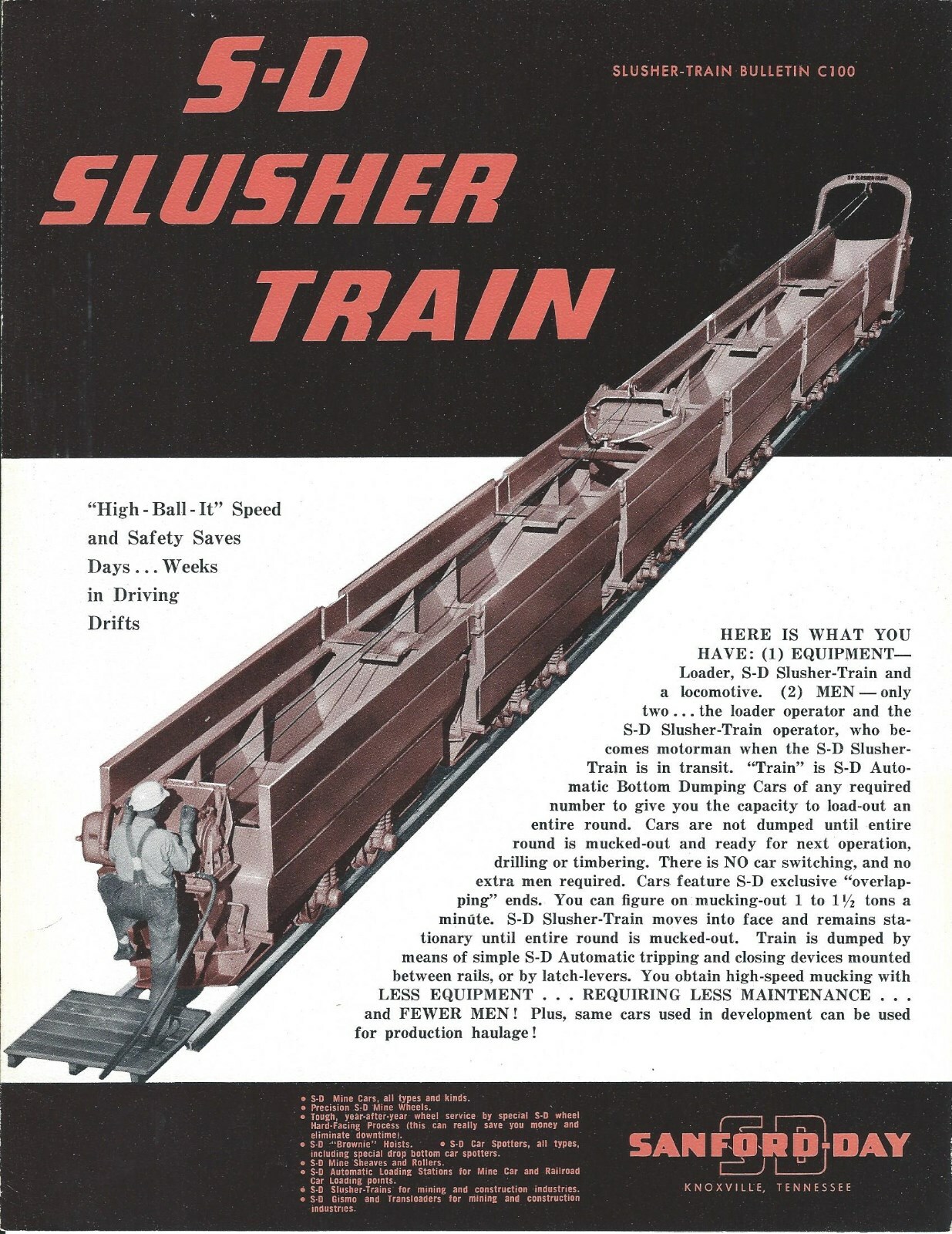 Equipment Brochure - Sanford-Day - Slusher Train - Mining Construction ...