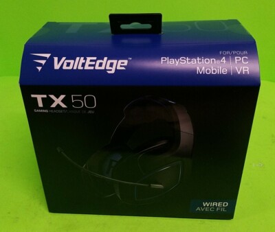 VOLTEDGE TX50 Wired AVEC FIL Gaming Headset for PS4, PS4 Pro, PC ...