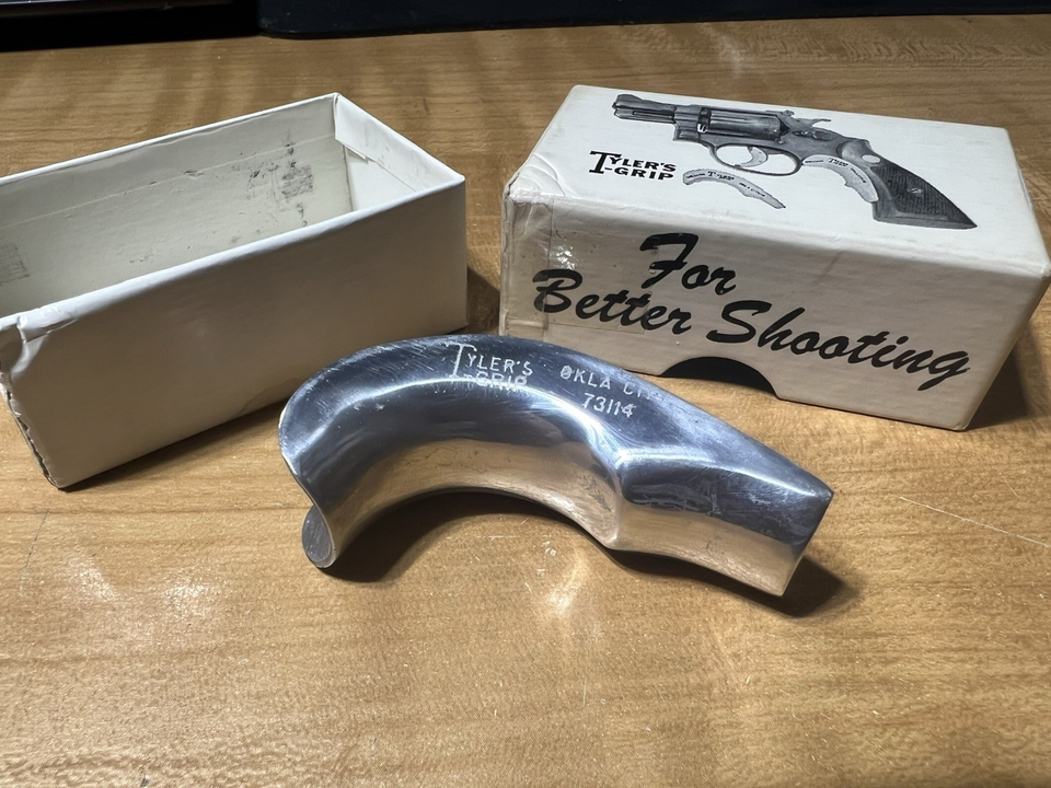 Tyler T Grip #20A-6-Polished Colt Python, Official Police New Service w ...